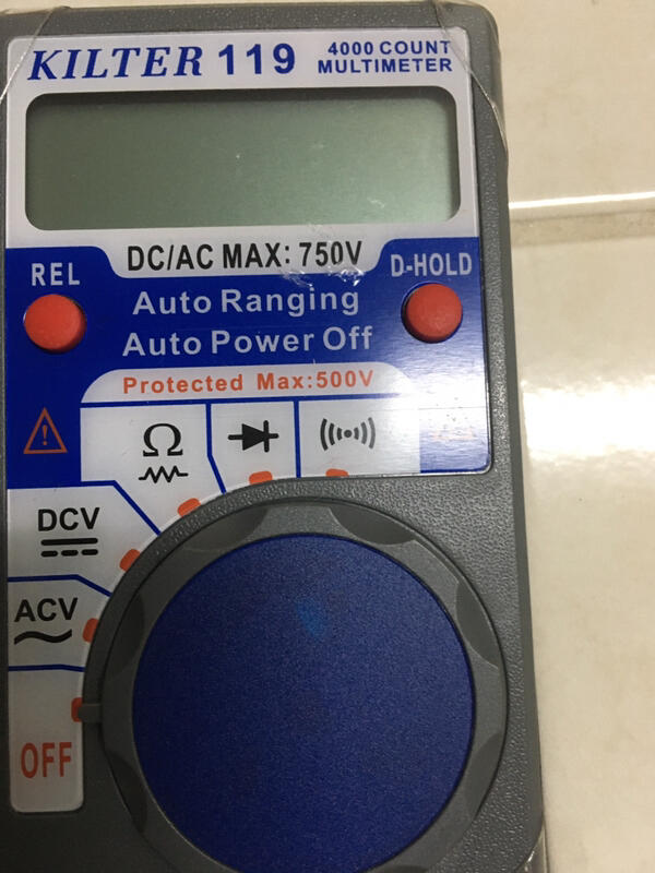 KILTER KT-119 自動換檔型/口袋型電錶 三用電表KT119 主機 二手出清 | 露天市集 | 全台最大的網路購物市集