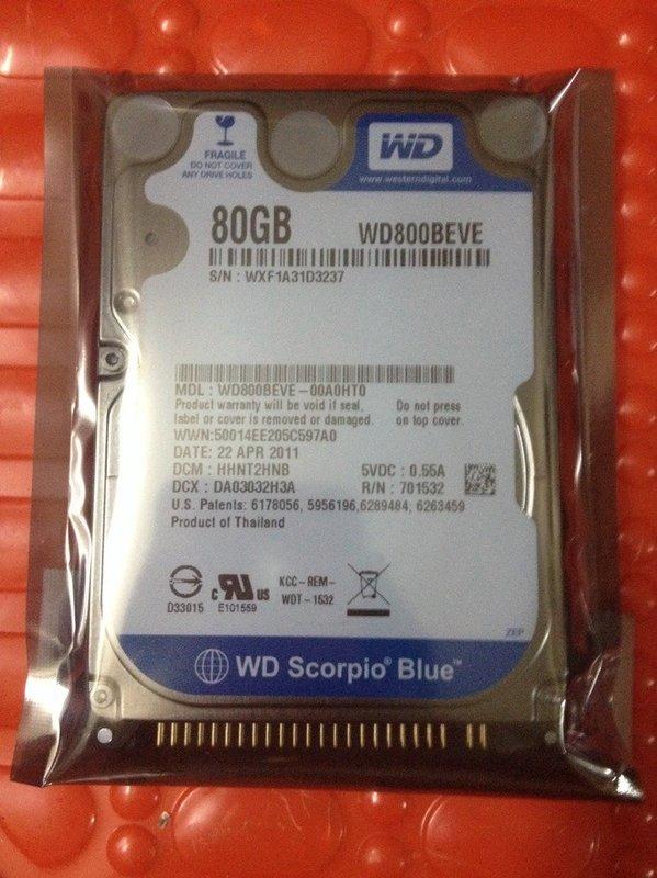 WD/西部數據WD800BEVE 80G 筆記本硬盤 8MB PATA 5400轉 2.5英寸 | 露天市集 | 全台最大的網路購物市集