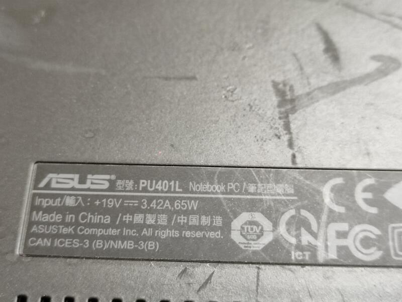 華碩筆記型電腦 型號 PU401L i5處理器 故障品 不退不保 | 露天市集 | 全台最大的網路購物市集