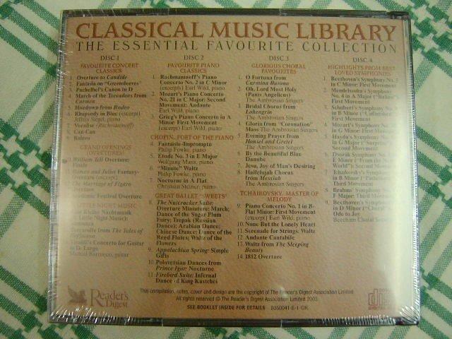 Classical Music Library-全新古典音樂圖書館4片CD/讀者文摘出品【萌萌賣小舖】-8 | 露天市集 | 全台最大的網路購物市集