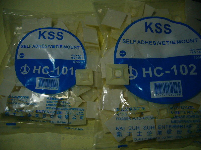 KSS 黏式配線固定座HC-101;HC-102(1包100PCS) | 露天市集 | 全台最大的網路購物市集