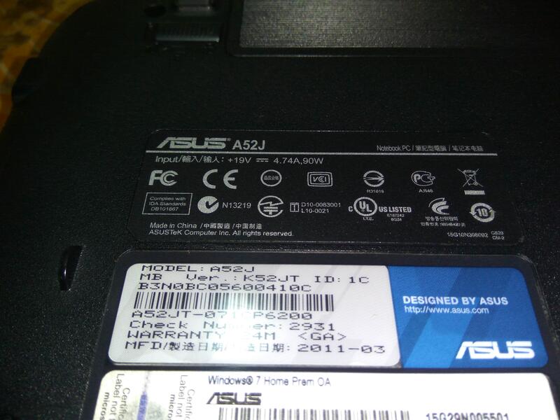 [全景3C]華碩 A52J 15.6吋 大螢幕獨顯筆電 4G/500G 優美 系統穩 附電池 二手 | 露天市集 | 全台最大的網路購物市集