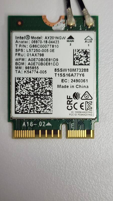 Intel雙頻 AX201 M.2無線網卡 AX201NGW 藍芽5.1 WiFi6 全新拆機品 | 露天市集 | 全台最大的網路購物市集