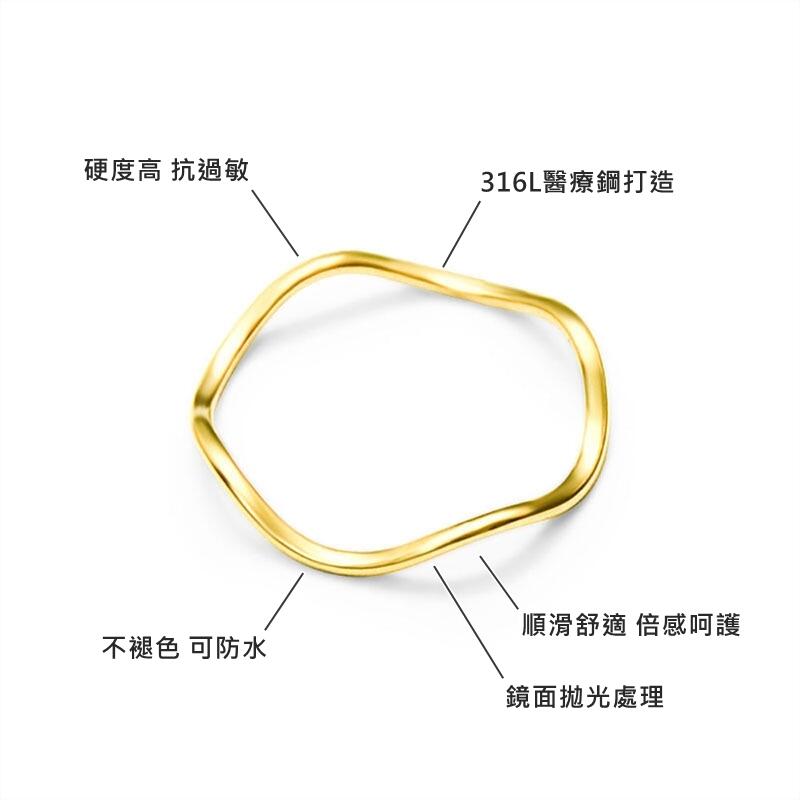 《316小舖》2025年特價【C660】(優質鈦鋼戒指-時尚波浪紋戒指指環飾品 鍍18K真金百搭戒子男女款尾戒子飾品) | 露天市集 | 全台 ...