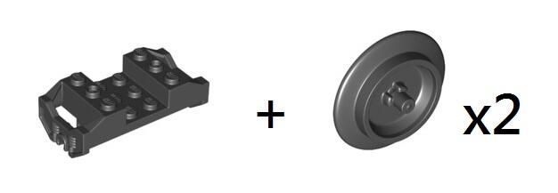 全新LEGO樂高黑色火車輪組【38339+38340】Train Wheel RC(辛1)6253474 6253473 | 露天市集 | 全 ...