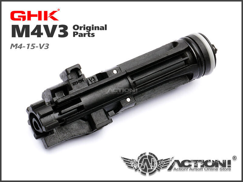 【Action!】現貨）GHK M4 GBB原廠零件《V3 飛機 推彈嘴 活塞組》（#M4-15-V3）標準 低速 | 露天市集 | 全台最大的網路購物市集