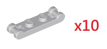 【磚樂】10個一組LEGO 樂高 18649 6093058 Plate 1x2 Handles 淺灰薄板雙邊附把 | 露天市集 | 全台最大 ...