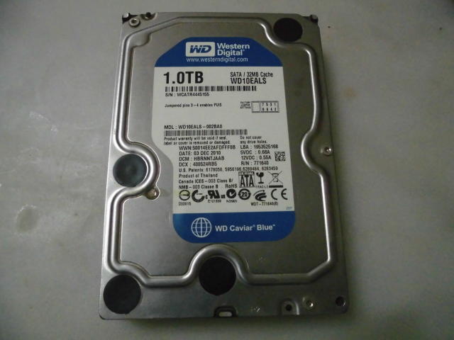 WD 3.5吋~硬碟~1TB(1000GB)SATA~型號WD10EALS-002BA0 | 露天市集 | 全台最大的網路購物市集