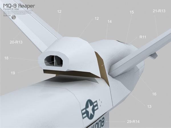 ~紙模型~MQ-9 Reaper紙模型檔案 | 露天市集 | 全台最大的網路購物市集