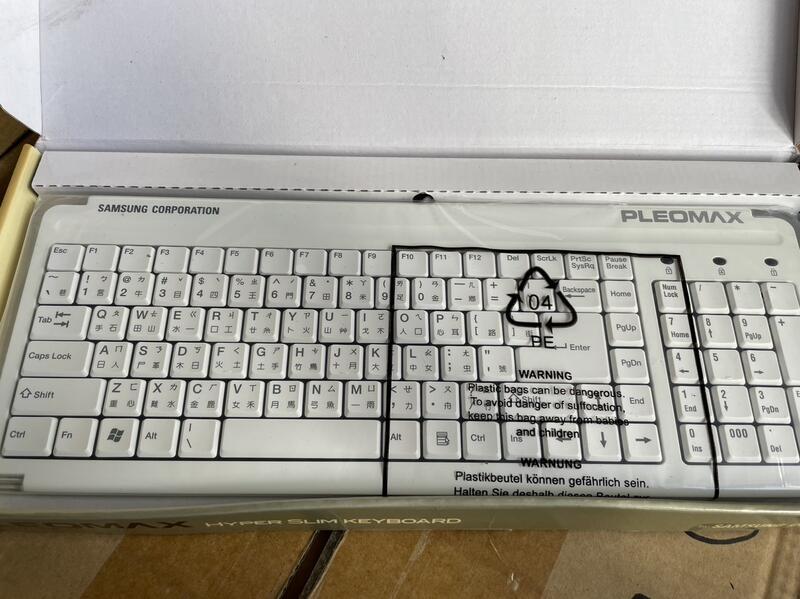 有線鍵盤 Samsung 三星 PLEOMAX PKB-5200W *白色* 超薄鍵盤 含中文 | 露天市集 | 全台最大的網路購物市集