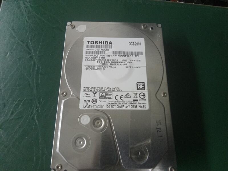 TOSHIBA DT01ACA200 2000.3GB 2TB 硬碟 | 露天市集 | 全台最大的網路購物市集