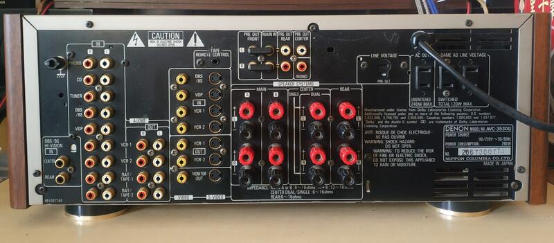 日本天龍 DENON AVC-3530G 雙護木高階環繞擴大機(附原廠遙控器) 日本製(請詳閱內容) | 露天市集 | 全台最大的網路購物市集