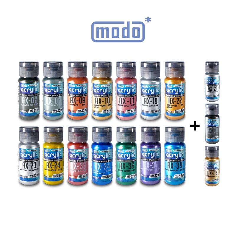 【modo摩多製造所】萬用水漆 AX金屬系列大套色 /32ML/模型漆/水漆｜官方賣場 | 露天市集 | 全台最大的網路購物市集