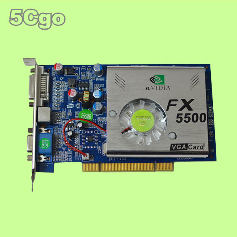 5Cgo【權宇】PCI顯卡Geforce FX5500 256MB 128Bit DVI+S端+VGA單屏雙屏顯卡 含稅 | 露天市集 | 全 ...