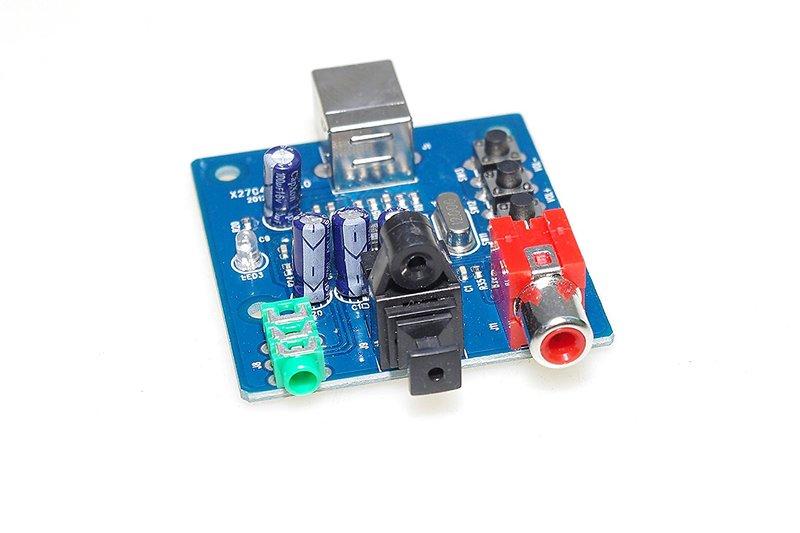 PCM2704 USB音效卡DAC 解碼板USB輸入同軸光纖和類比輸出HIFI解碼板 W177 | 露天市集 | 全台最大的網路購物市集
