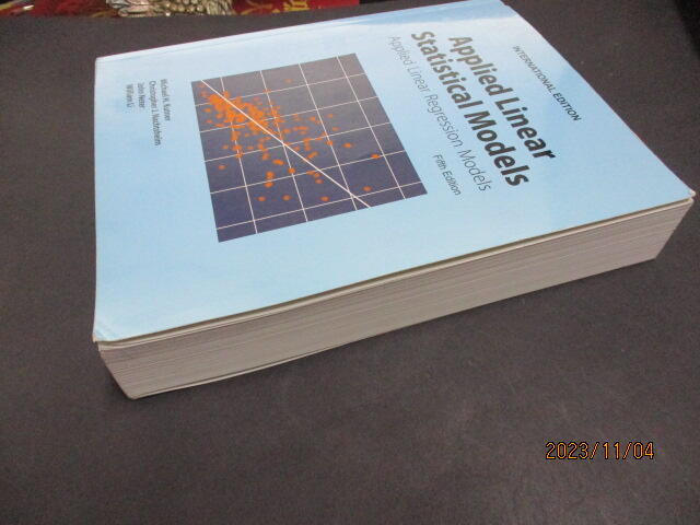 Applied Linear Statistical Models 5/e附光碟 9789863414179 幾乎無劃記 | 露天市集 | 全台最大的網路購物市集