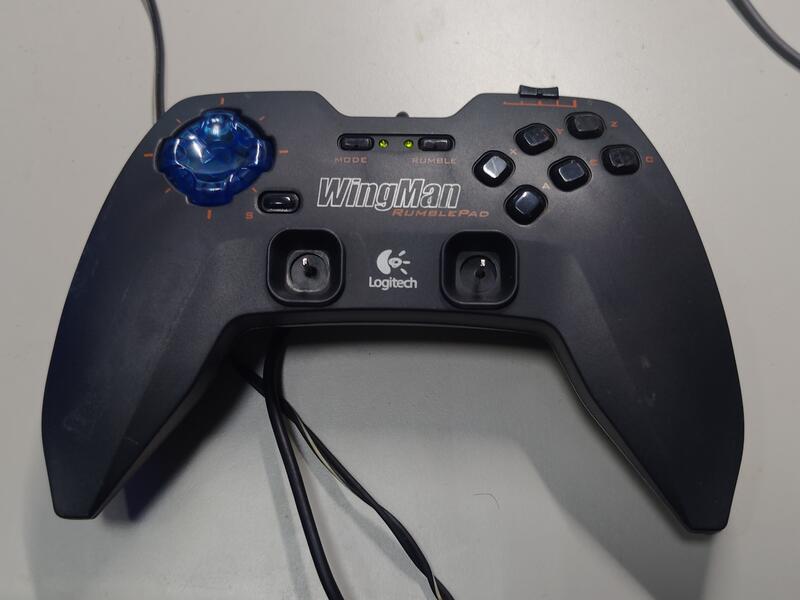 (B2) 早期 Logitech 羅技 WingMan RUMBLEPAD 電腦USB遊戲搖桿 手把 | 露天市集 | 全台最大的網路購物市集