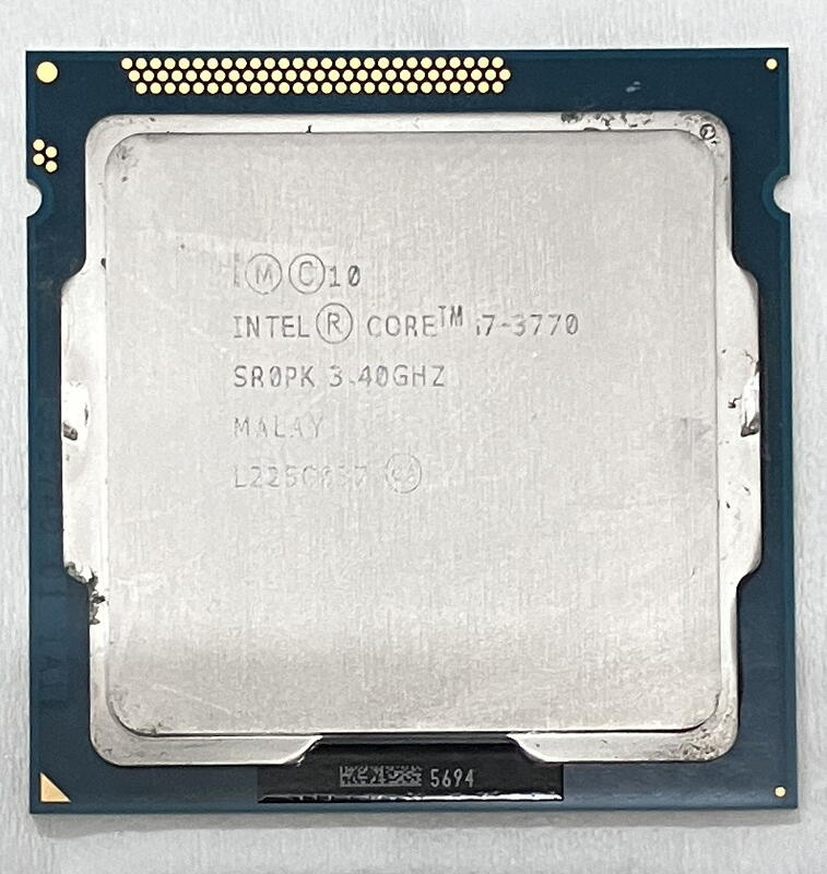 Intel Core i7-3770 3.4G 1155 SR0PK 第3代 CPU 處理器 0714 2124 | 露天市集 | 全台最大的 ...