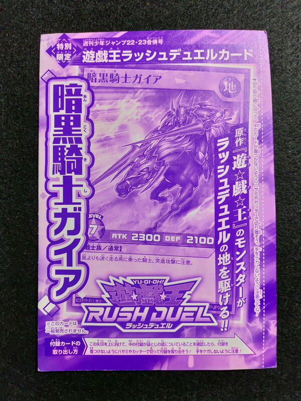 【KW小舖】遊戲王 RD RUSH DUEL 書卡 RD/WJMP-JP001 暗黑騎士蓋亞 (碎鑽) 單卡未拆封 | 露天市集 | 全台最大的網路購物市集