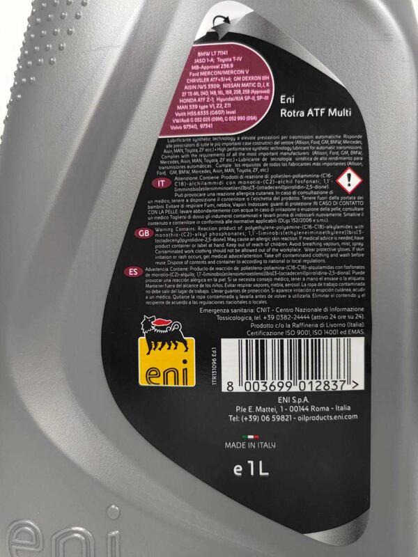 《油工坊》Eni ROTRA ATF MULTI 自排 自動 變速箱油 LT 71141 MV T-IV Z1 五號廣域 | 露天市集 | 全台最大的網路購物市集