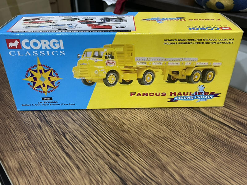 1/50 1:50 CORGI 卡車 貨車 拖車 J.W.RICHARDS 黃 19802 | 露天市集 | 全台最大的網路購物市集