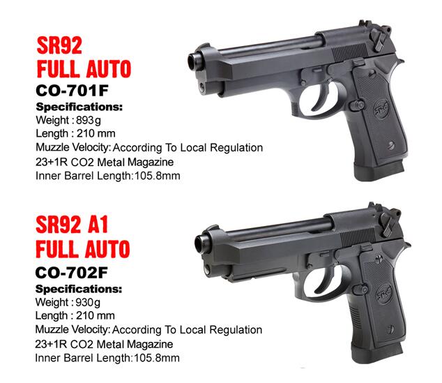 【杰丹田】SRC SR92 M9/M92 CO2手槍 單連發 回膛版 SRC-CO-701F | 露天市集 | 全台最大的網路購物市集