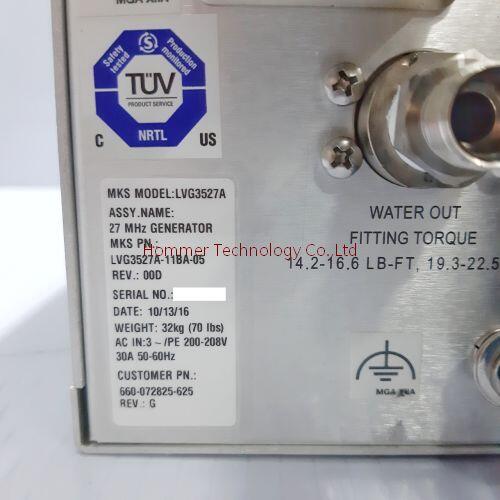MKS LVG3527A-11BA-05 27MHz RF Generator, 660-072825-625 待售 | 露天市集 | 全台最 ...
