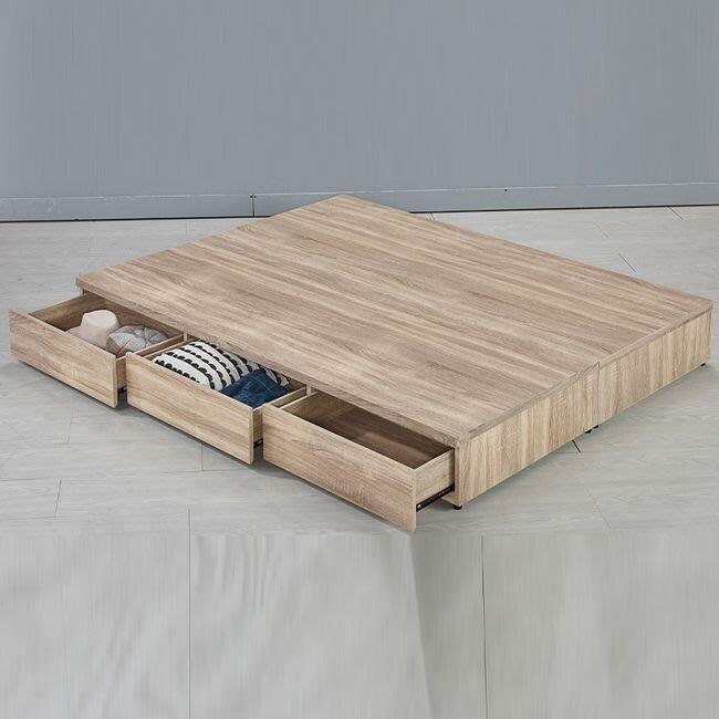 【DH】商品貨號N571-2商品名稱《溫蒂》5尺三抽床底(圖一)抽屜可左右擺放.備有3.5尺.6尺可選.台灣製.可訂做 | 露天市集 | 全台最大的網路購物市集