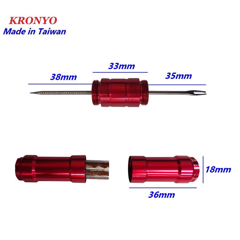 🌟秒殺火雞🌟台灣製 KRONYO 鋁合金筆狀雙頭 無內胎 補胎工具附5條補胎條 | 露天市集 | 全台最大的網路購物市集