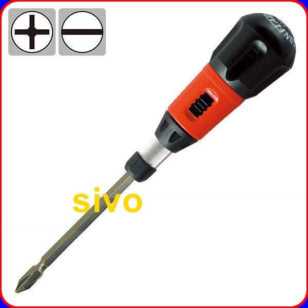 ☆SIVO電子商城☆日本SUNFLAG NO.2050 468.2050 一/十字雙頭 替換式 棘輪起子正逆轉 起子組 | 露天市集 | 全台最大的網路購物市集