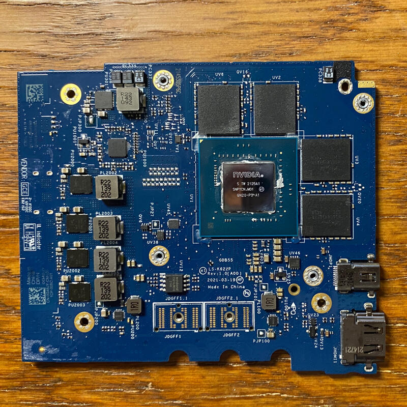 Dell 戴爾 DGFF RTX A2000 筆電顯示卡 4GB DDR6 7560 7550 QN20-P3-A1 | 露天市集 | 全台最 ...