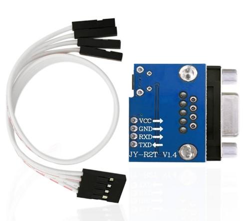 《德源科技》(含稅)RS232轉TTL (JY-R2T V1.4) RS232(母頭)串口轉換板(帶指示燈) USB供電 | 露天市集 | 全 ...