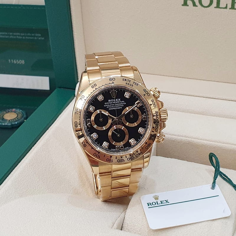 【大眾名錶】ROLEX勞力士 116508 Daytona 18K金 黑面八鑽面盤 2023/04全配 大眾名錶G211 | 露天市集 | 全 ...