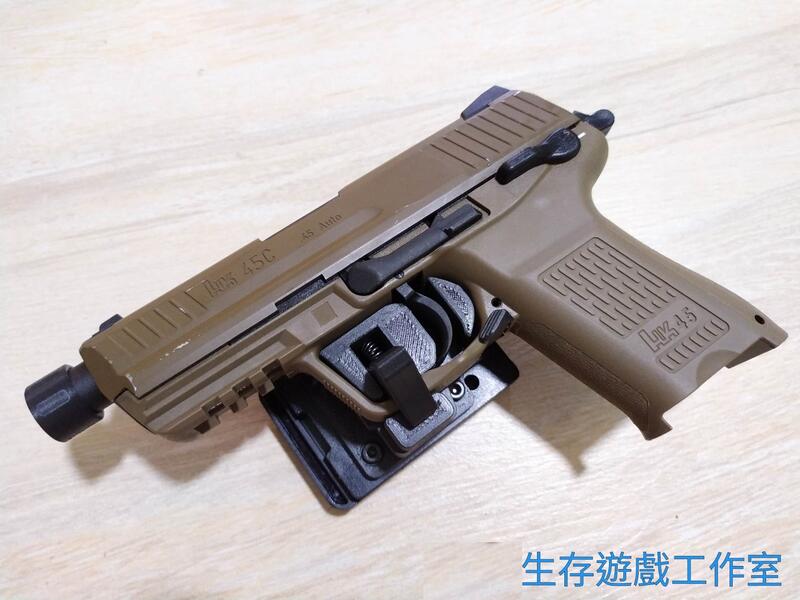 【槍工坊】現貨! BAT165 VFC HK45C瓦斯槍 右手快拔槍套 腰掛版 3D列印 | 露天市集 | 全台最大的網路購物市集