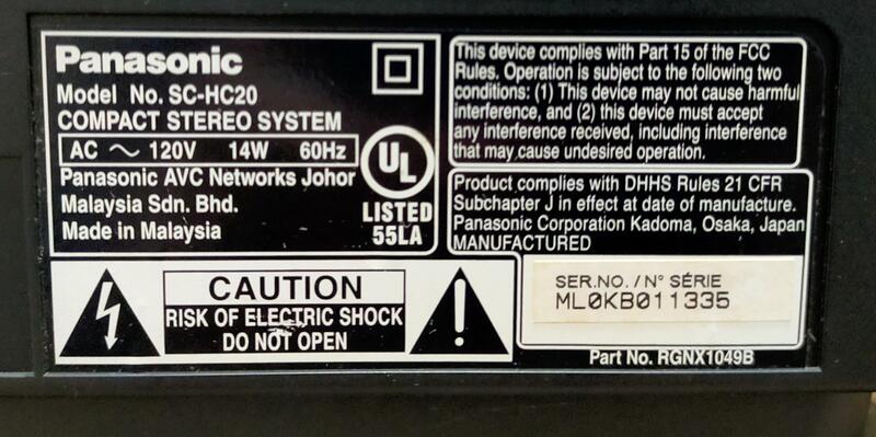 國際牌 Panasonic SC-HC20 iPod / FM / AUX / CD 多功能微型音響 | 露天市集 | 全台最大的網路購物市集