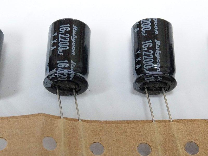 2200UF 16V"日本製"紅寶石Rubycon電容 16V2200UF 12.5X20 YXA --壹拍1入 | 露天市集 | 全台最大的網路購物市集