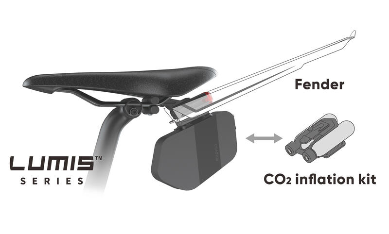 【速度公園】Ready GO LUMIS™ Lite 輕量快拆單車包+警示燈，防潑水 快拆系統 多元組合，座墊包 坐墊包 | 露天市集 | 全台最大的網路購物市集
