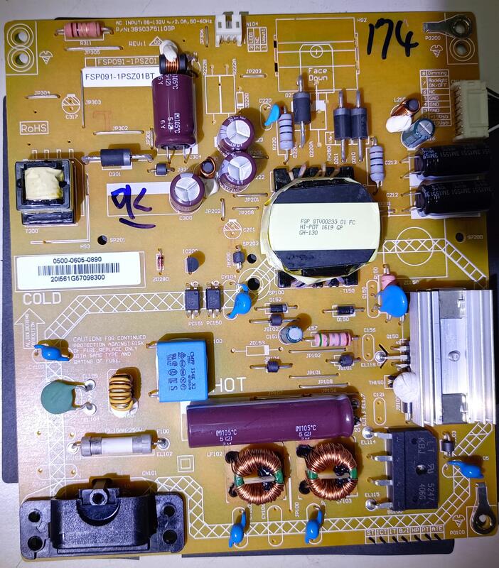 JVC _39E _FSP091-1PSZ01BT(電源板） | 露天市集 | 全台最大的網路購物市集