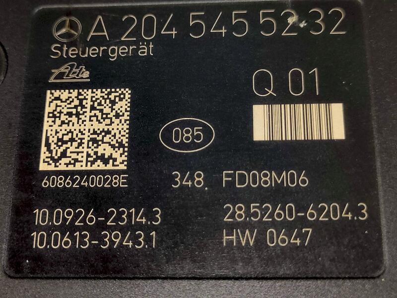 08y BENZ W204 C200 C250 GLK R172 SLK ABS幫浦電腦A2045455232 SOIL | 露天市集 | 全 ...