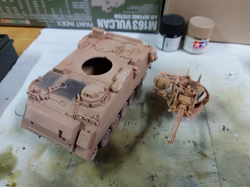 M163 火神 防空系統 履帶裝甲車 完成分享 1/35 | 露天市集 | 全台最大的網路購物市集