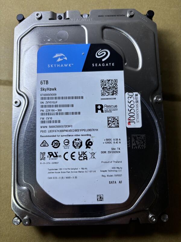 Seagate 6T 6TB SkyHawk ST6000VX009 監控硬碟 使用時數1898小時 ,測試正常, | 露天市集 | 全台最大 ...