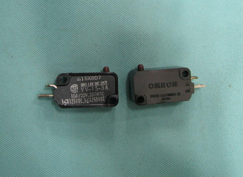 1936 日本製 OMRON VV-15-3A 黑色 微動開關 (2個特價40元) | 露天市集 | 全台最大的網路購物市集