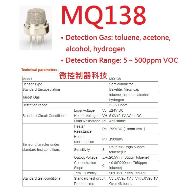 含稅、正廠傳感器、MQ136 H2S 硫化氫、MQ137 Ammonia NH3、MQ138 VOC SnO2 | 露天市集 | 全台最大的 ...