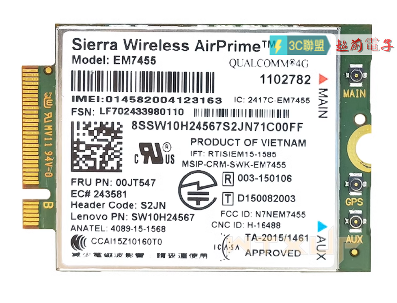 EM7455 4G模組 聯想T460 T560 L460 L560 X260 P70 P50 P40 X1 | 露天市集 | 全台最大的網路購物市集