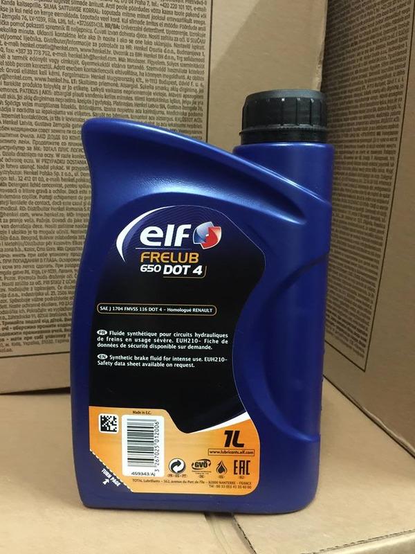 缺【阿齊】億而富 elf ELF 煞車油 FRELUB 650 DOT4 剎車油 1L | 露天市集 | 全台最大的網路購物市集