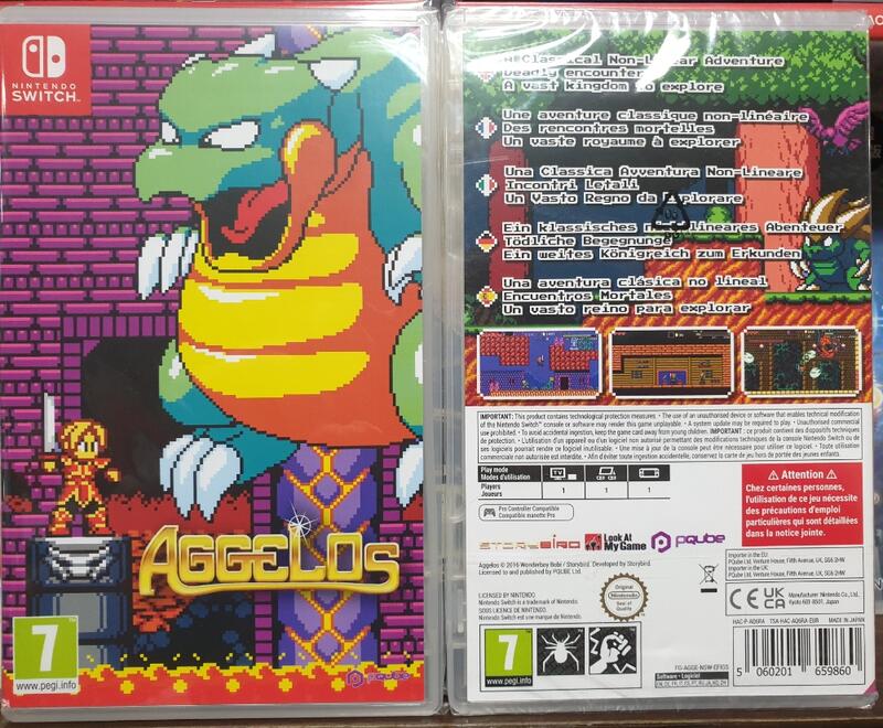 【超級稀有遊戲】NS Switch遊戲 AGGELOS 中文版 全球限量發行 勇者鬥惡龍 像素復古 類銀河惡魔城遊戲 | 露天市集 | 全台最大的網路購物市集