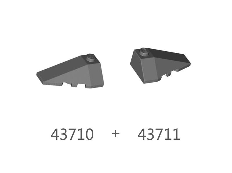 LEGO [43710+43711] 4210866+4210867 深藍灰 Wedge 4 x 2 Triple | 露天市集 | 全台最大 ...