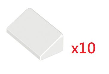 【磚樂】10個一組LEGO 樂高 85984 4547489 Slope 30 1x2x2/3 白色 斜面 | 露天市集 | 全台最大的網路購物市集