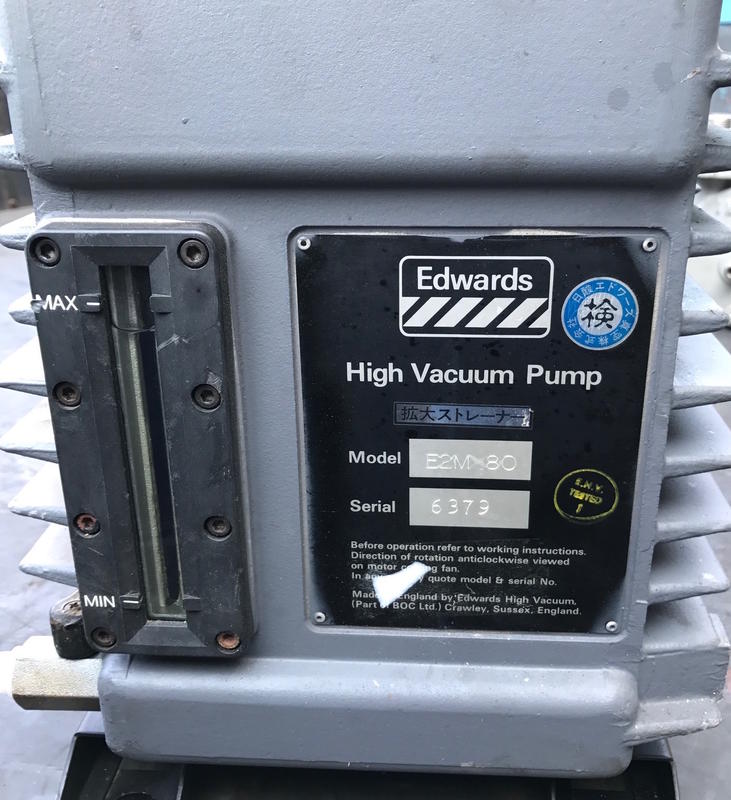 英國製BOC EDWARDS E2M80 (5HP)油式真空幫浦/真空機(外匯品性能良好)真空製程、翻模、真空脫泡機可用 | 露天市集 | 全 ...