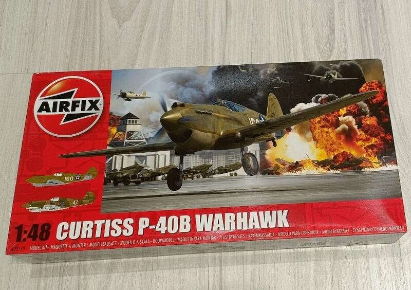 附修正國徽水貼~1/48Airfix新模~二戰美國Curtiss,P-40B"Warhawk"戰鬥機(細節豐富) | 露天市集 | 全台最大的 ...